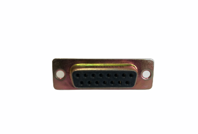 CONECTOR FEMEA DB15F SOLDA FIO 180 GRAUS 15 PINOS