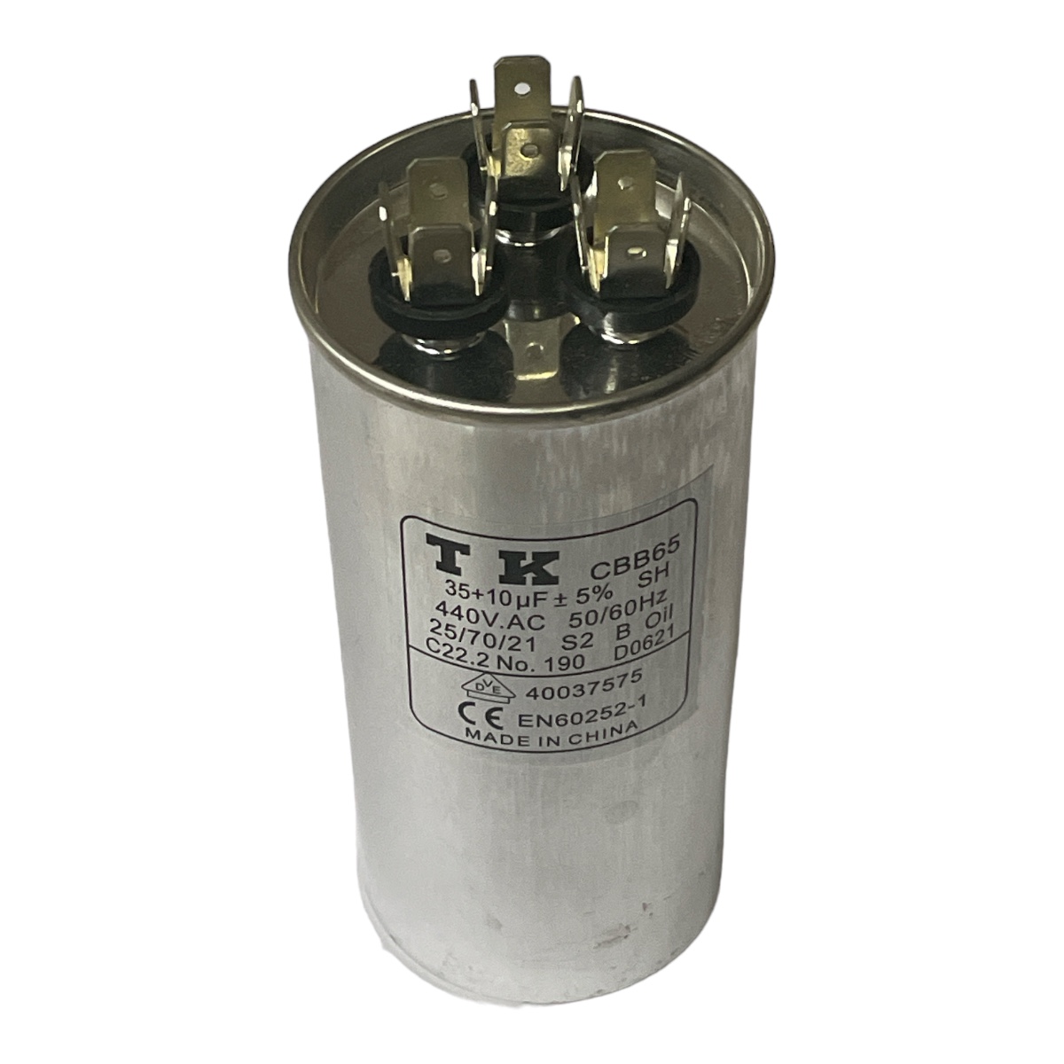 CAPACITOR DE PARTIDA PPM DUPLO 35UF+10UF X 440VCA 50X105MM CANECA ...