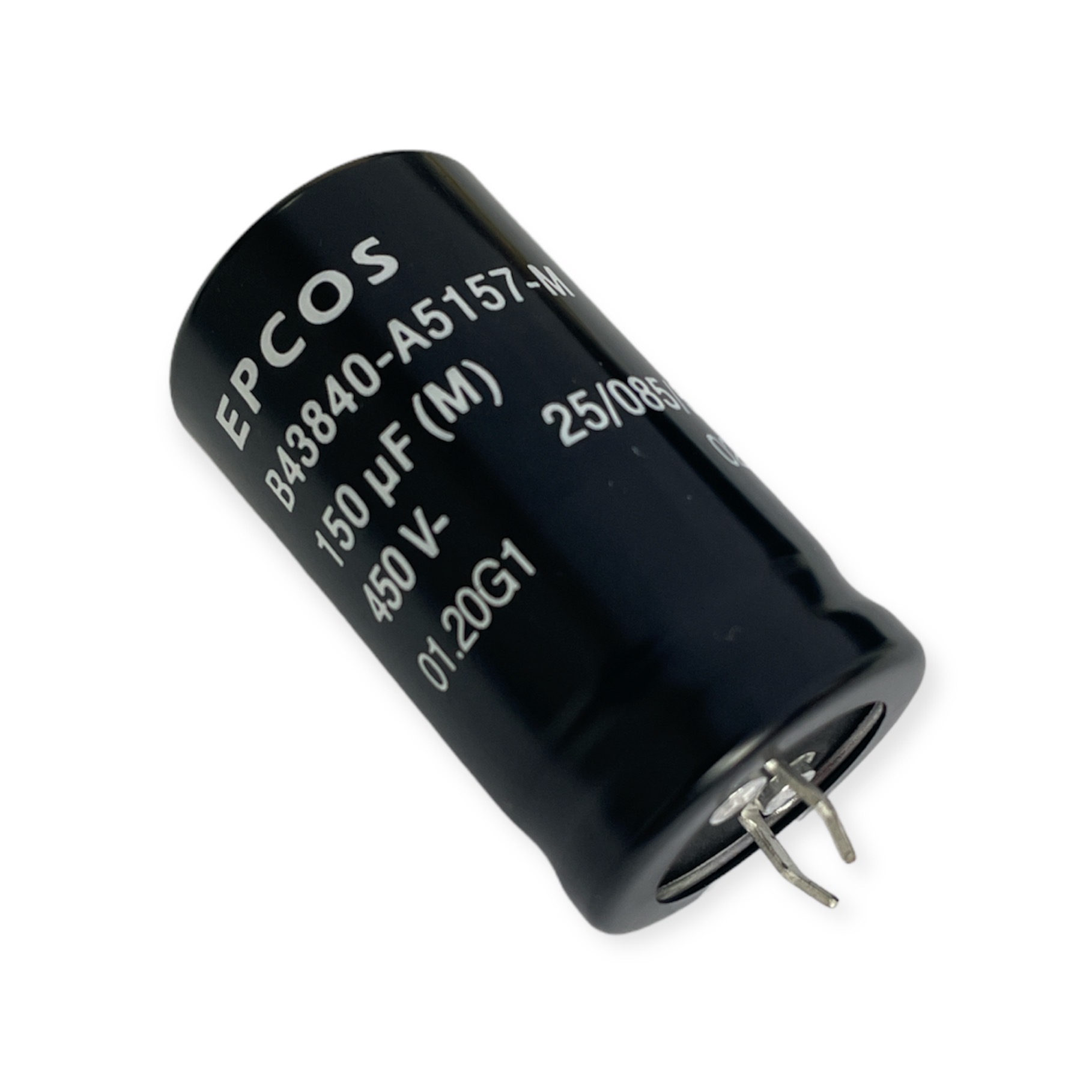 CAPACITOR ELETROLITICO RADIAL 150UF 450V B43840A5157M 85 GRAUS 25X45MM ...