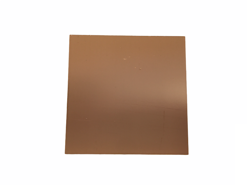 PLACA DE FENOLITE SIMPLES 15X25CM PFSF-13 COBREADA