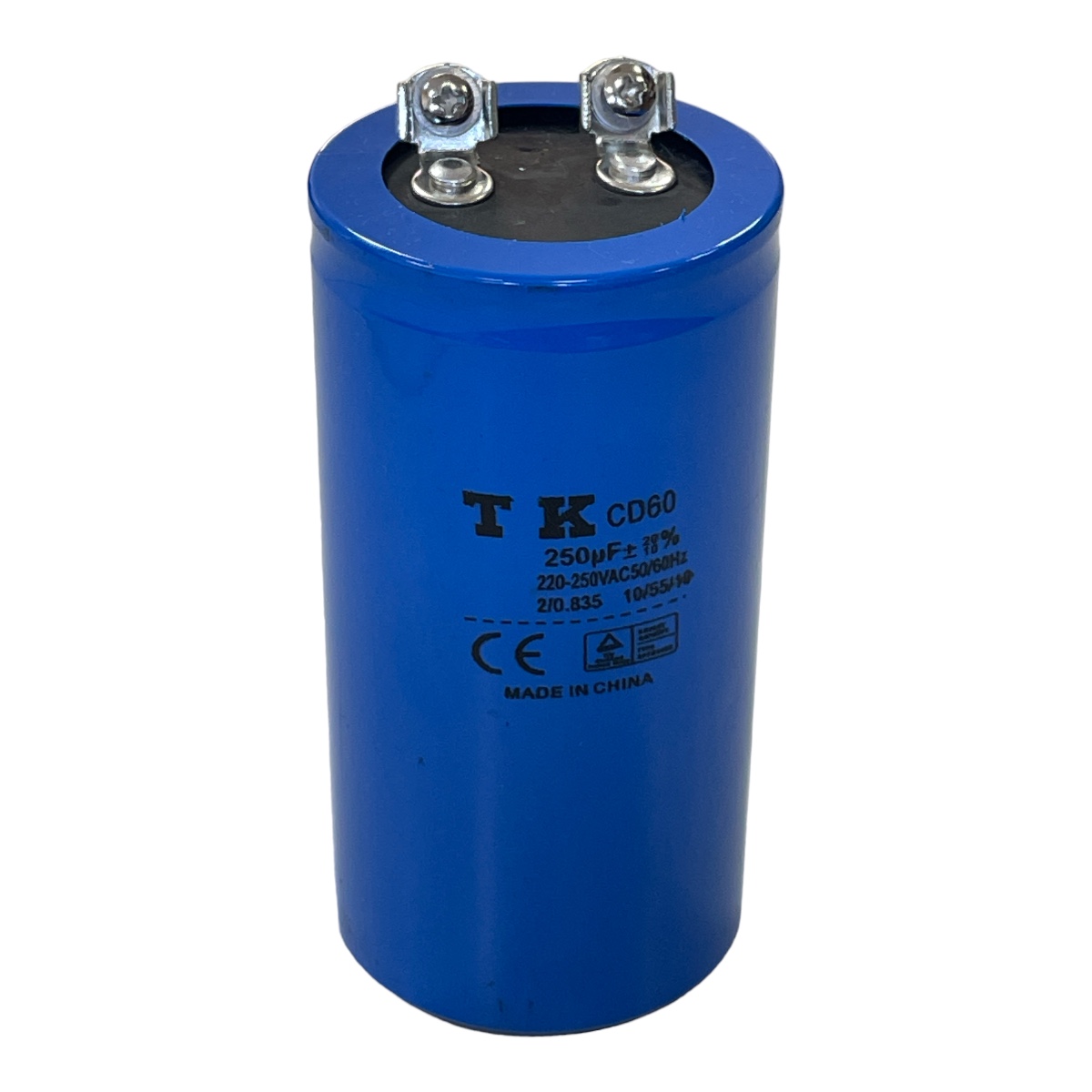 CAPACITOR MOTOR START 250UF 220/250VCA 50X100MM CD60 TK