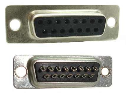 CONECTOR FEMEA DB15F SOLDA FIO DS1033-15F 15 PINOS CONNFLY