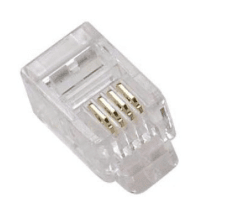 CONECTOR RJ11 6X4 MODULAR 4 CONTATOS COD.0655