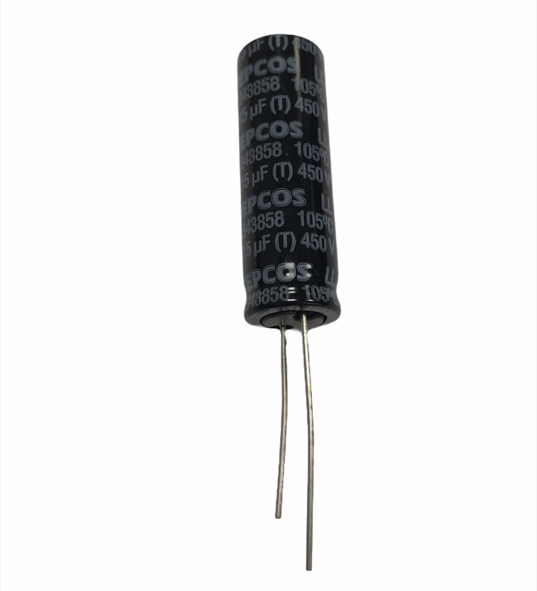 CAPACITOR ELETROLITICO RADIAL 15UF 450V B43858 105 GRAUS 12,5X25MM EPCOS