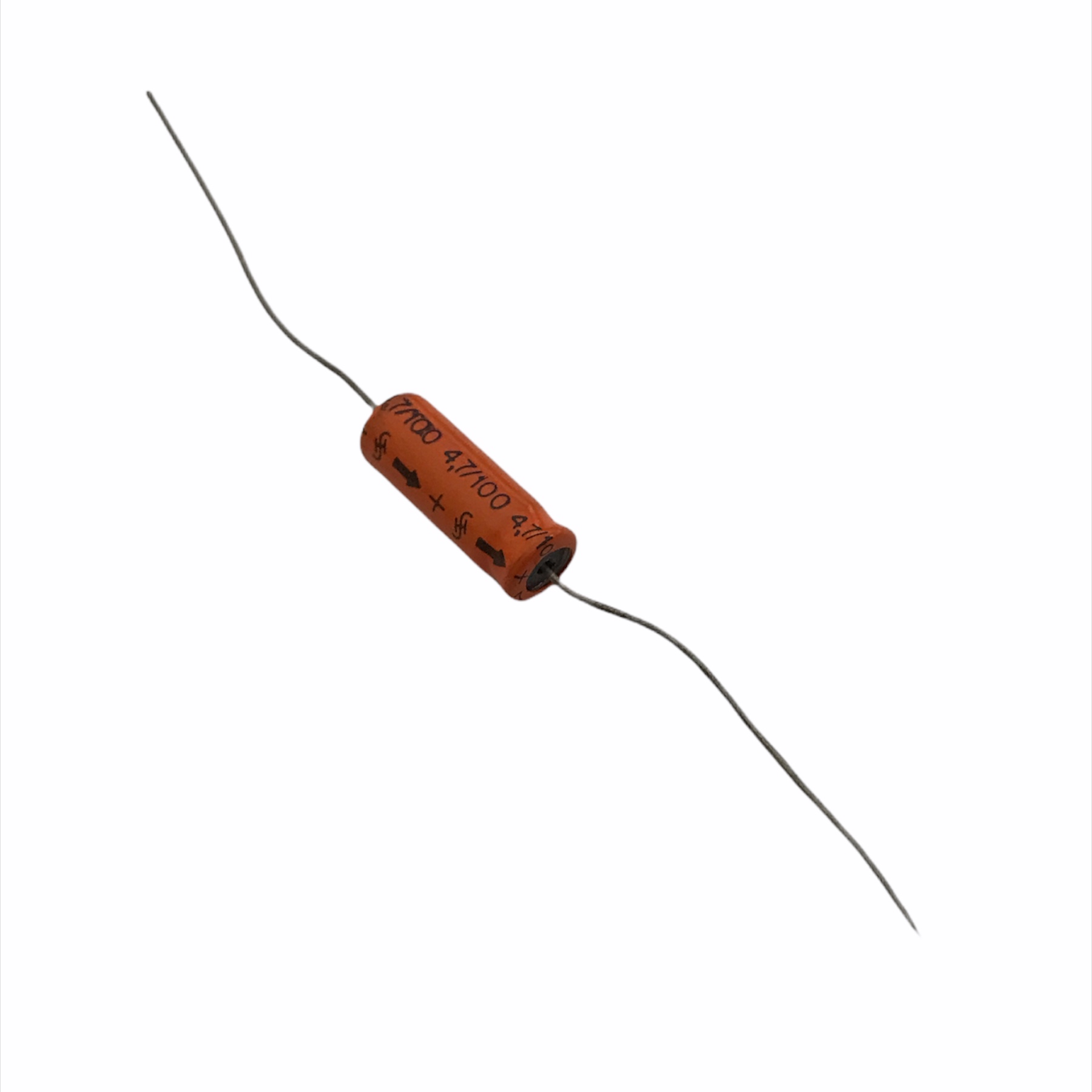 CAPACITOR ELETROLITICO AXIAL 4,7UF 100V 81000 85 GRAUS SIEMENS