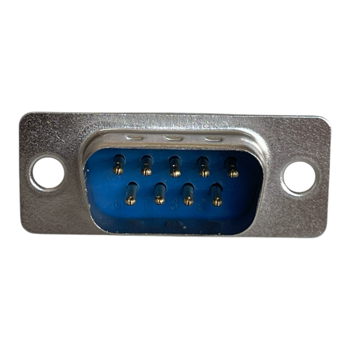 CONECTOR MACHO DB09M SOLDA FIO AZUL ZX