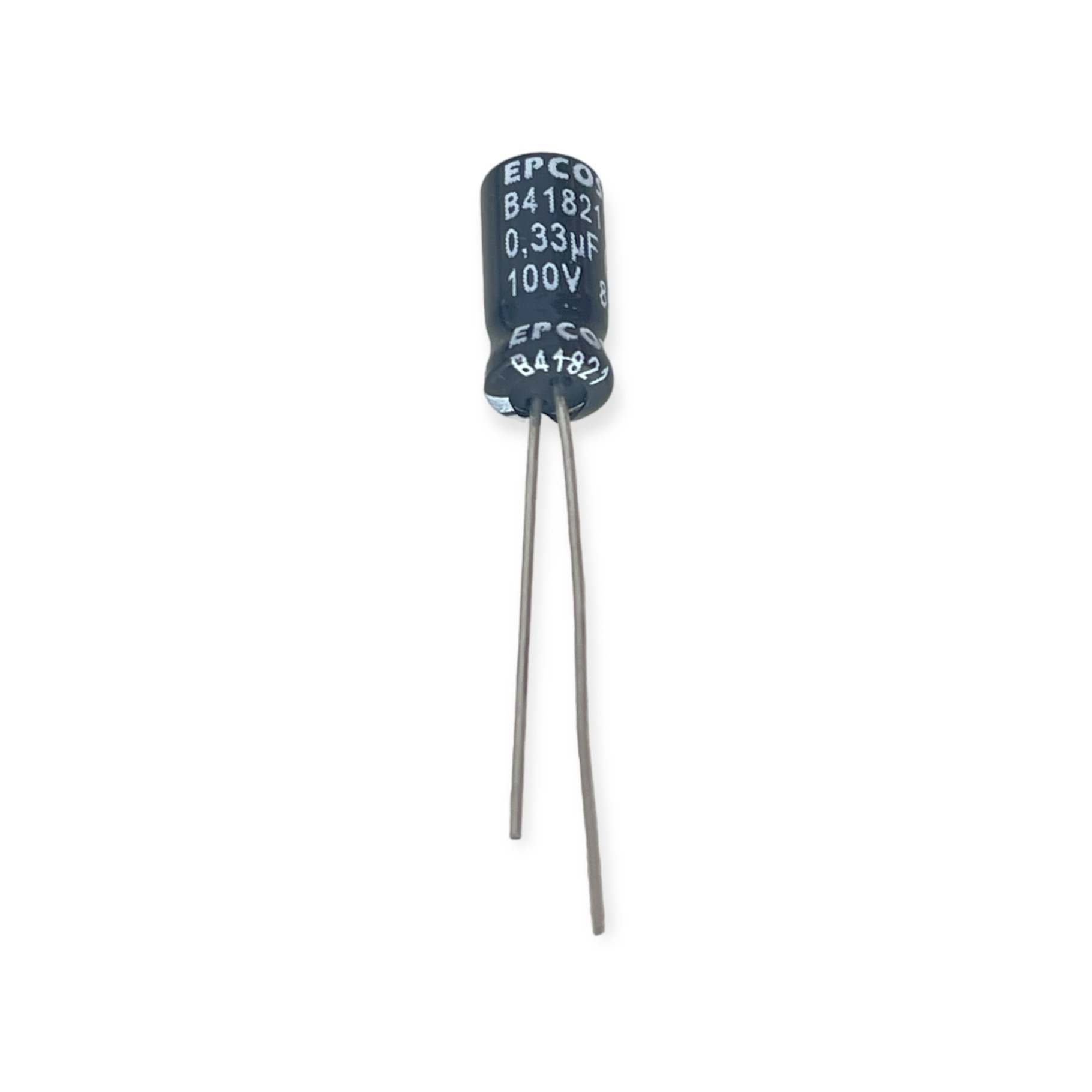CAPACITOR ELETROLITICO RADIAL 0,33UF 100V B41821A9334M0 85 GRAUS 5X11MM ...